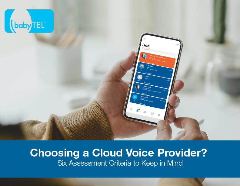 Download the eBook: Choosing a Cloud Voice Provider? | babyTEL